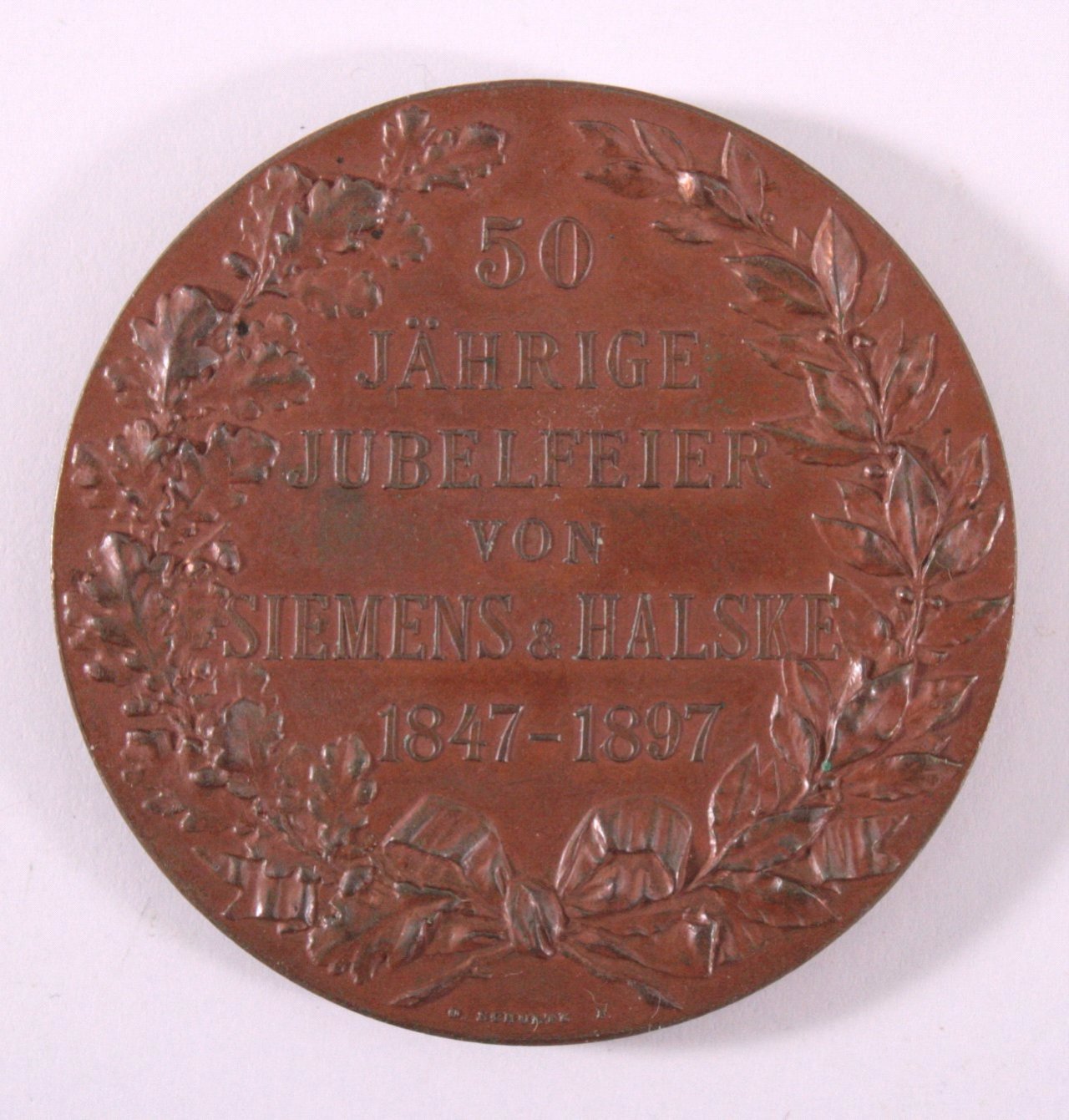Medaille, Werner von Siemens, 1897 | Badisches Auktionshaus Medaille, Werner von Siemens, 1897 | Badisches Auktionshaus