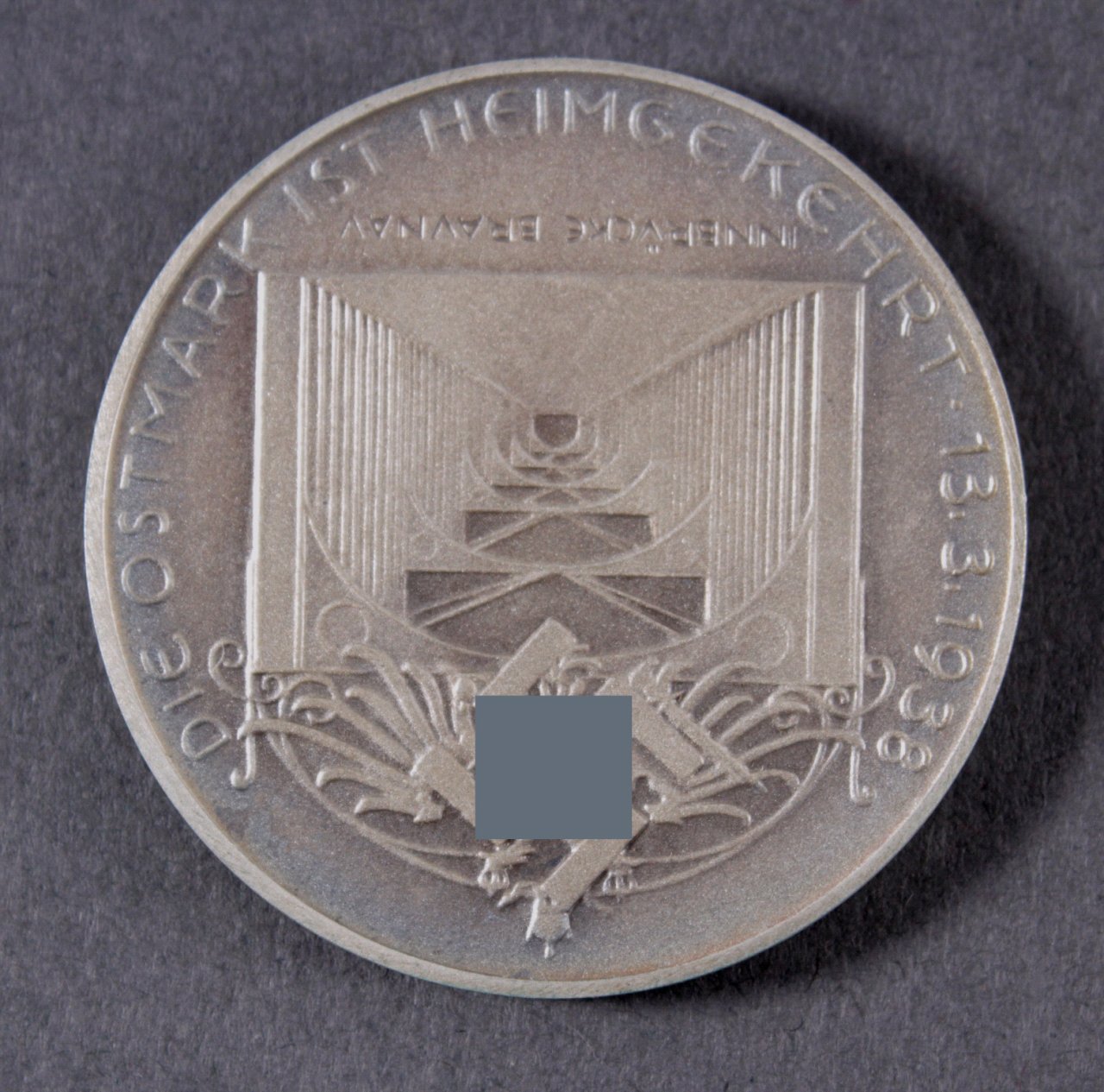 Silber Medaille, Die Ostmark ist Heimgekehrt, 1938 | Badisches Auktionshaus