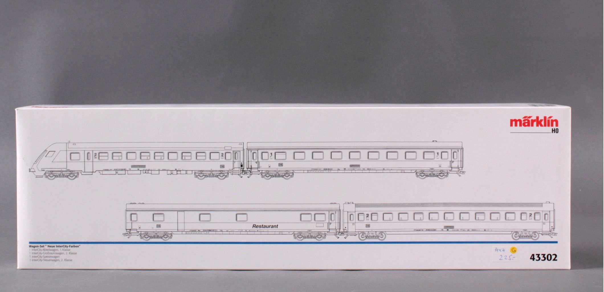 MÄRKLIN H0 43302 Wagen Set Neue Intercity Farben | Badisches Auktionshaus