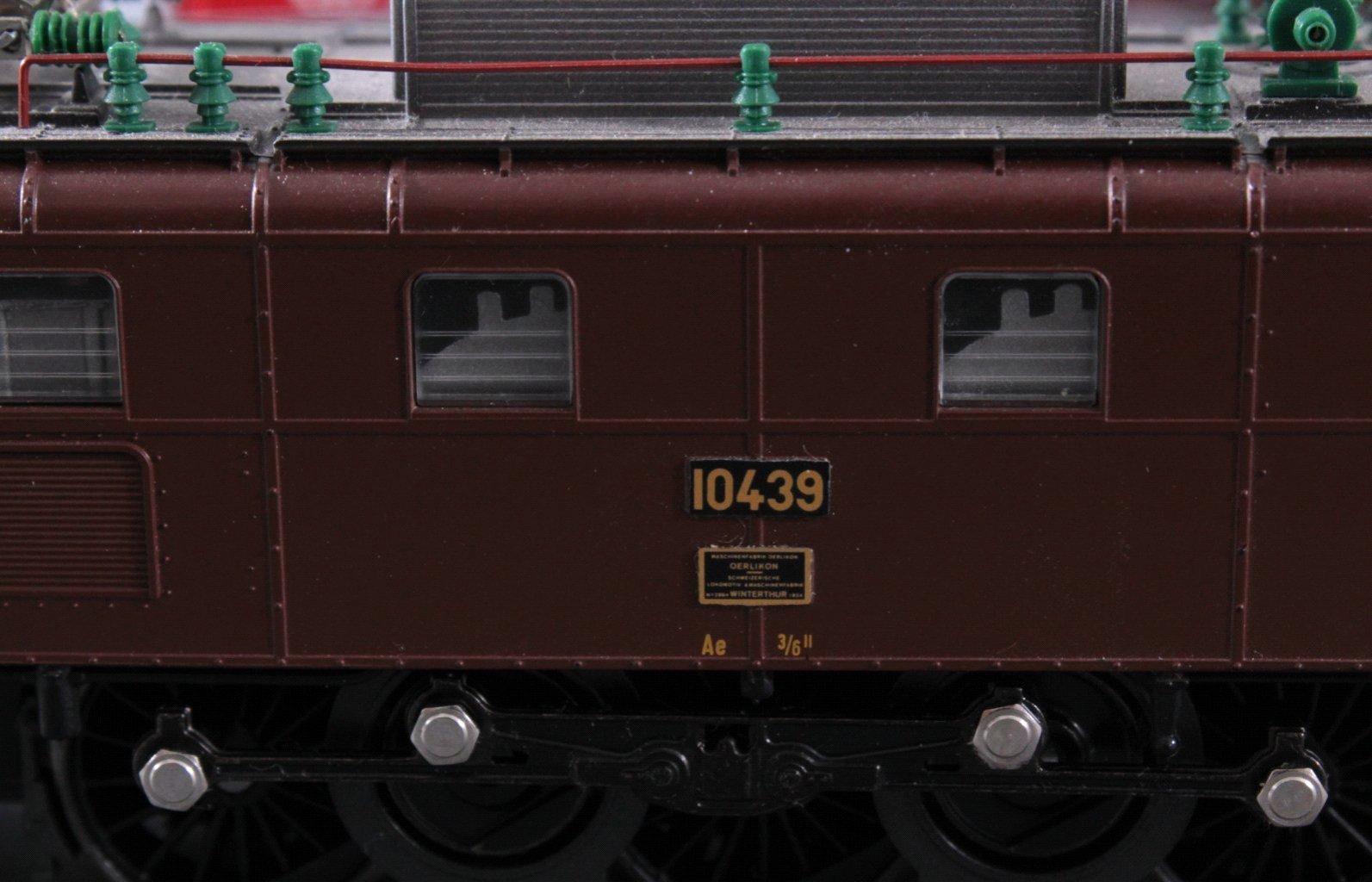 Märklin H0 3351 E-Lok BR 10439 der Schweiz braun mit | Badisches ...