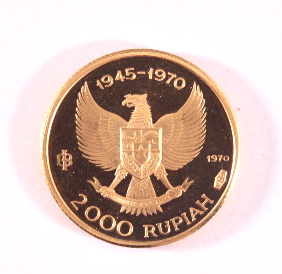 2000 Rupia 1970 Indonesia Badisches Auktionshaus