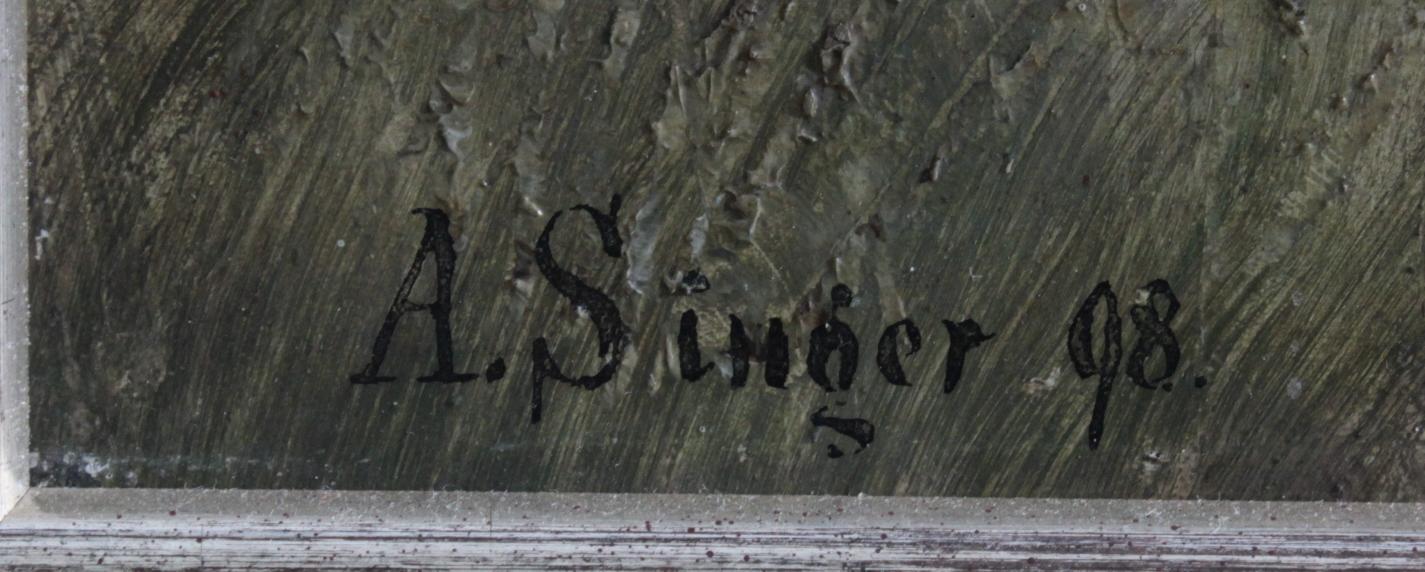 Albert Singer (1869-1922). Jagdhund mit Fasan““ | Badisches Auktionshaus