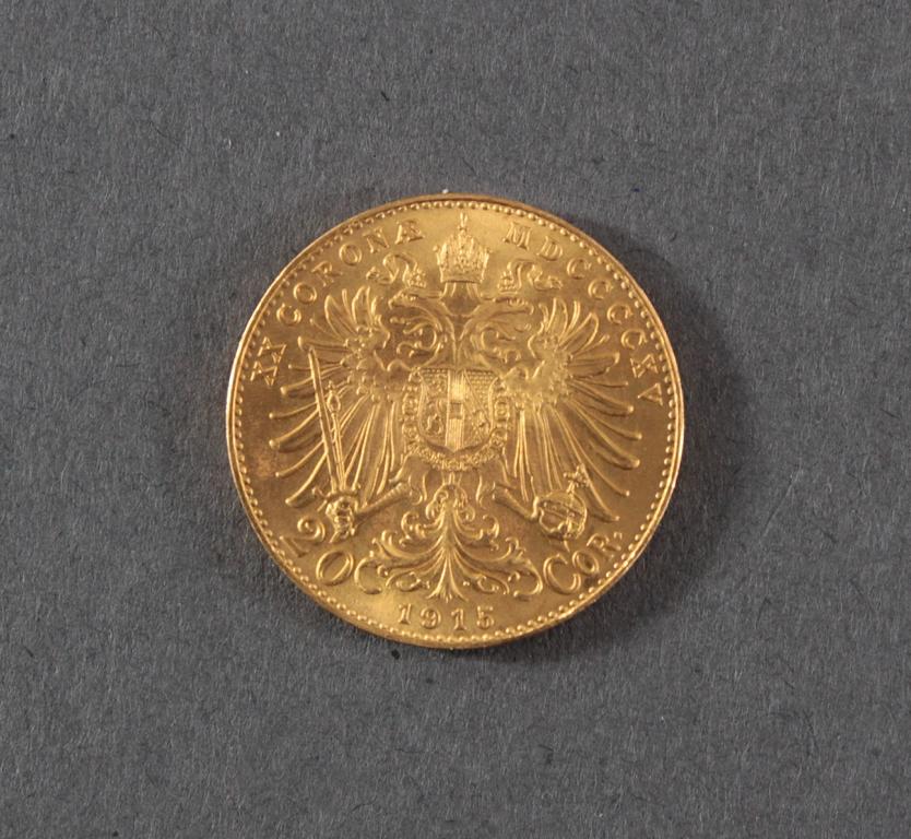 20 Kronen 1915 Goldmünze | Badisches Auktionshaus