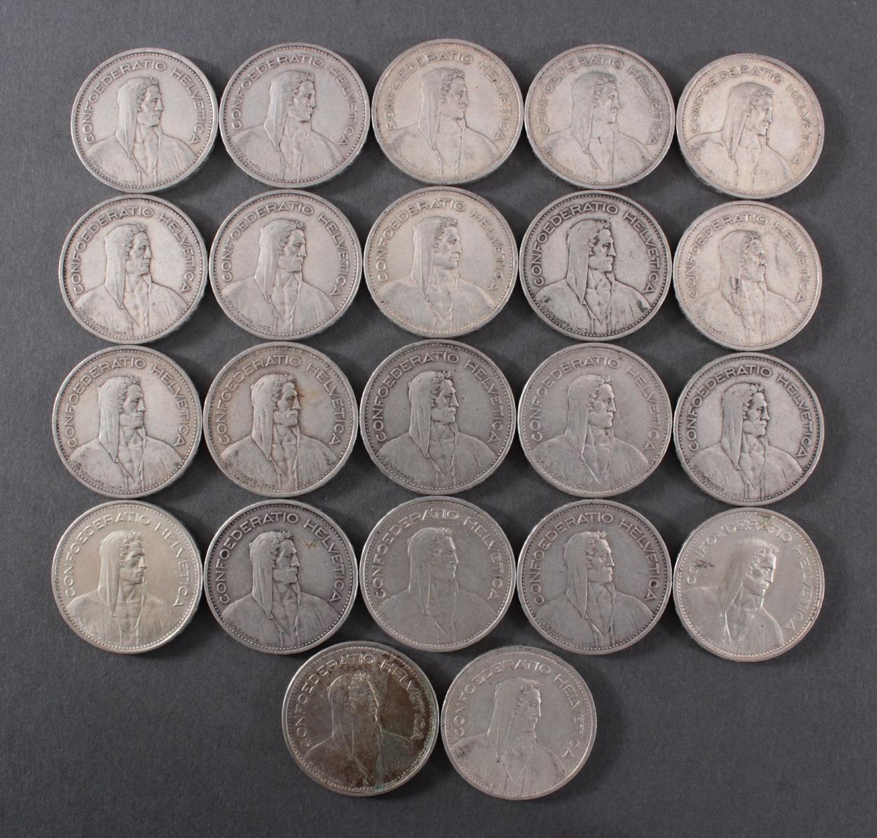 Schweiz, 5 Franken 1931 – 1965 | Badisches Auktionshaus