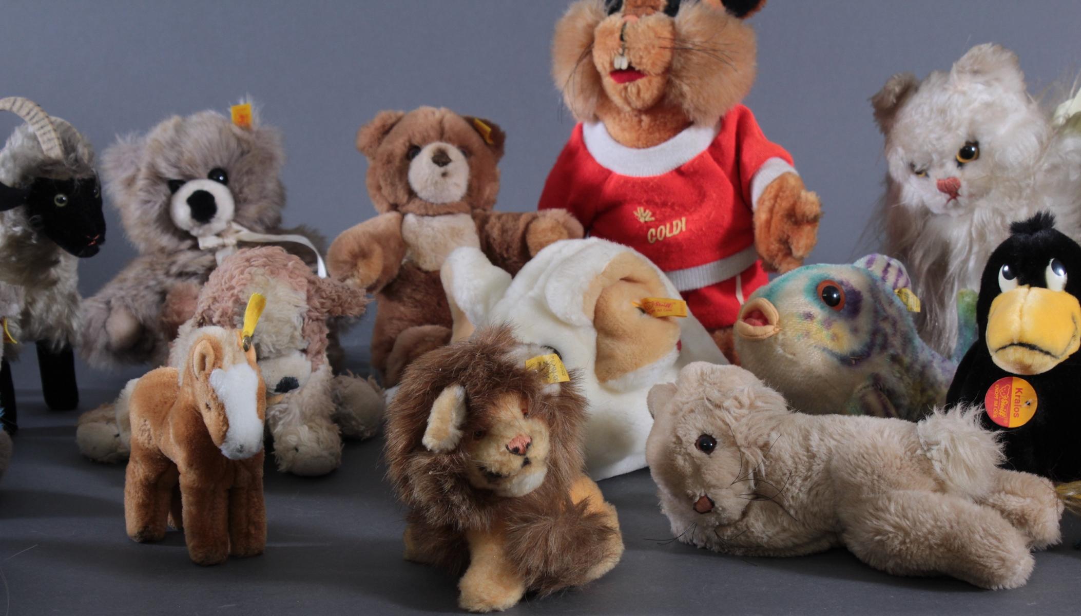 Konvolut Steiff-Tiere. 20 Stück | Badisches Auktionshaus
