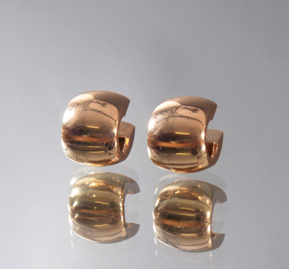 Paar Ohrringe aus 18 Karat Gelbgold | Badisches Auktionshaus