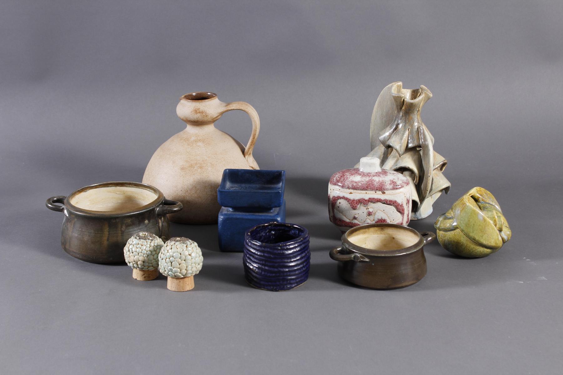 Konvolut Künstler-Keramiken, 10 Stück | Badisches Auktionshaus