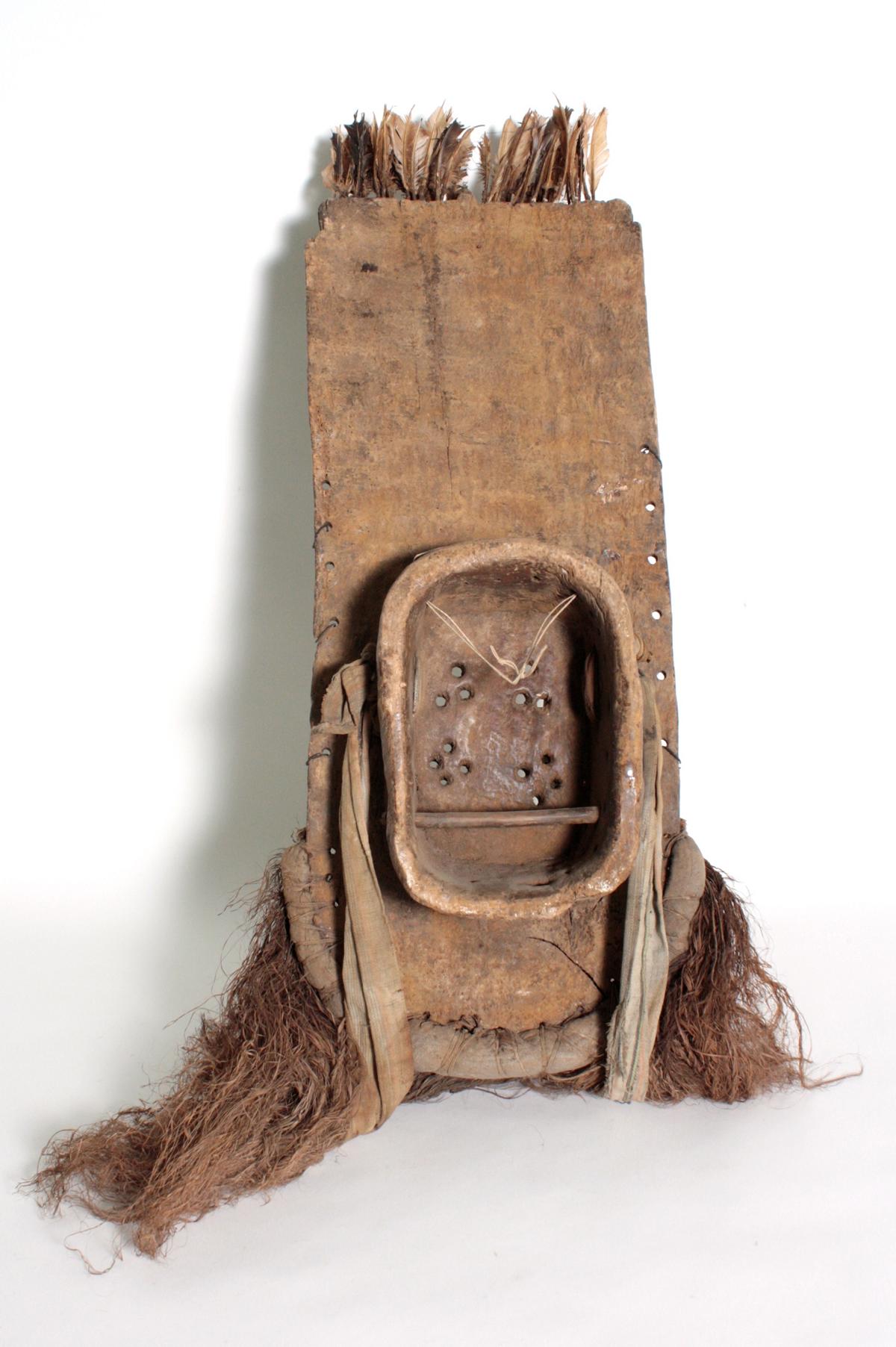 Beeindruckende Maske der Grebo-Kru, Liberia, Elfenbeinküste, 1. Hälfte ...