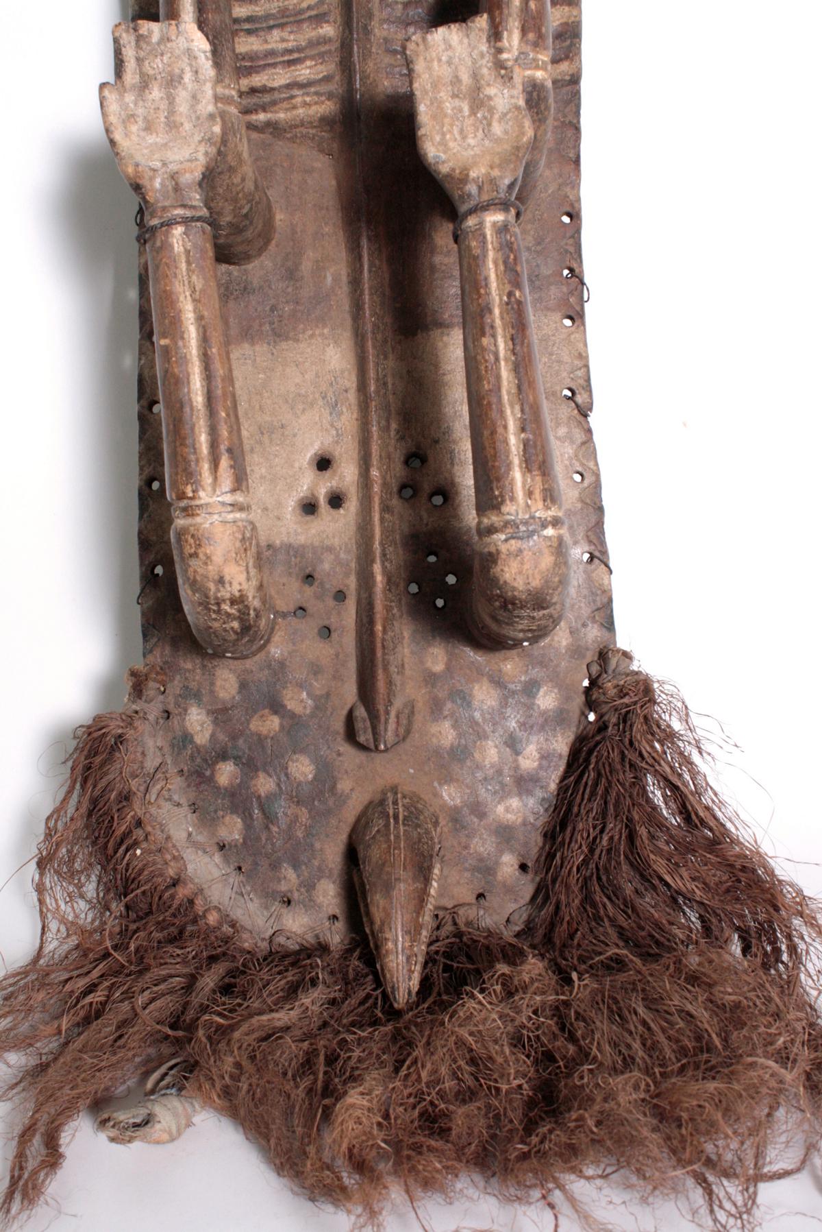 Beeindruckende Maske der Grebo-Kru, Liberia, Elfenbeinküste, 1. Hälfte ...