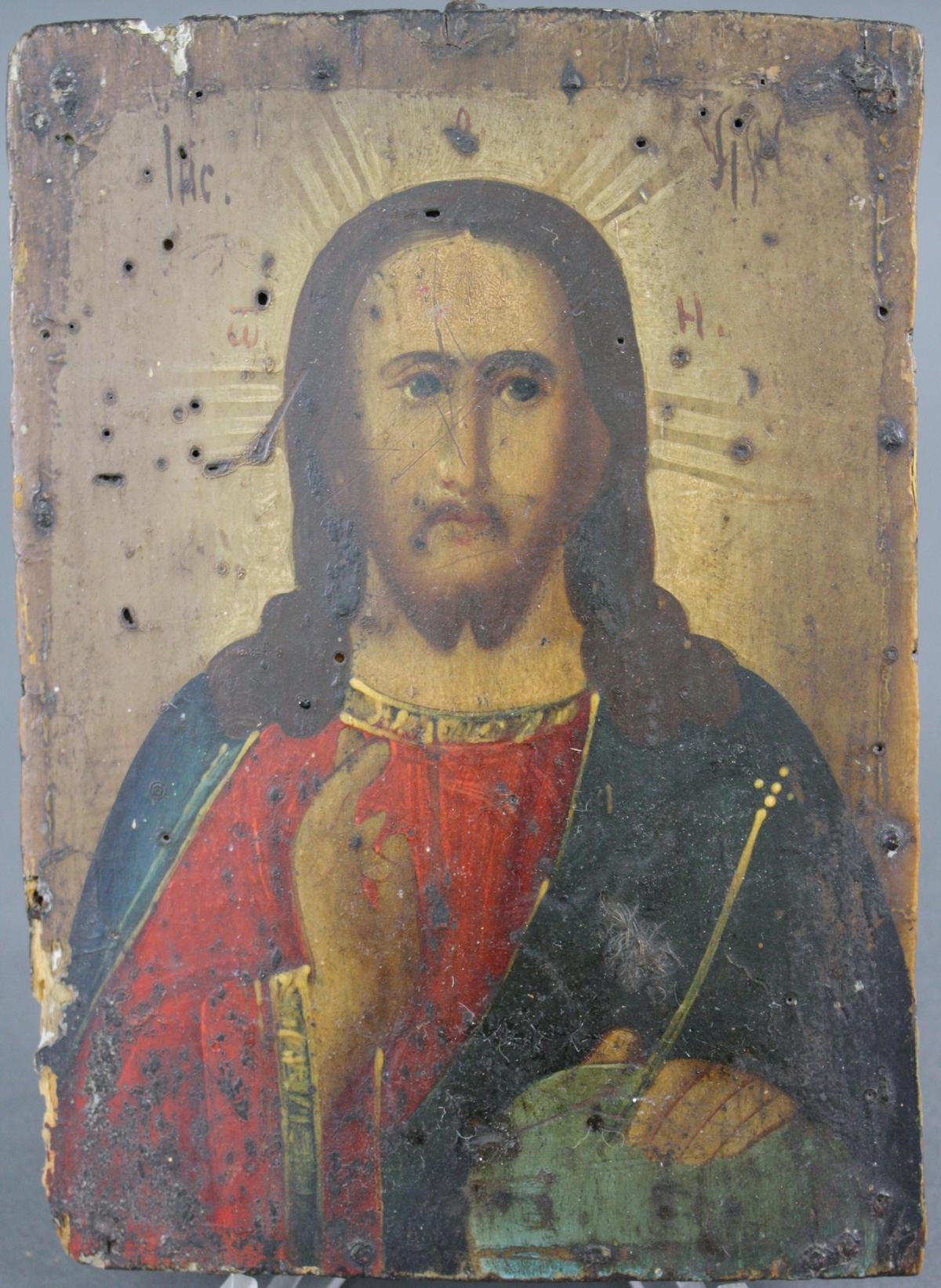 Antike Ikone Christus Pantokrator | Badisches Auktionshaus