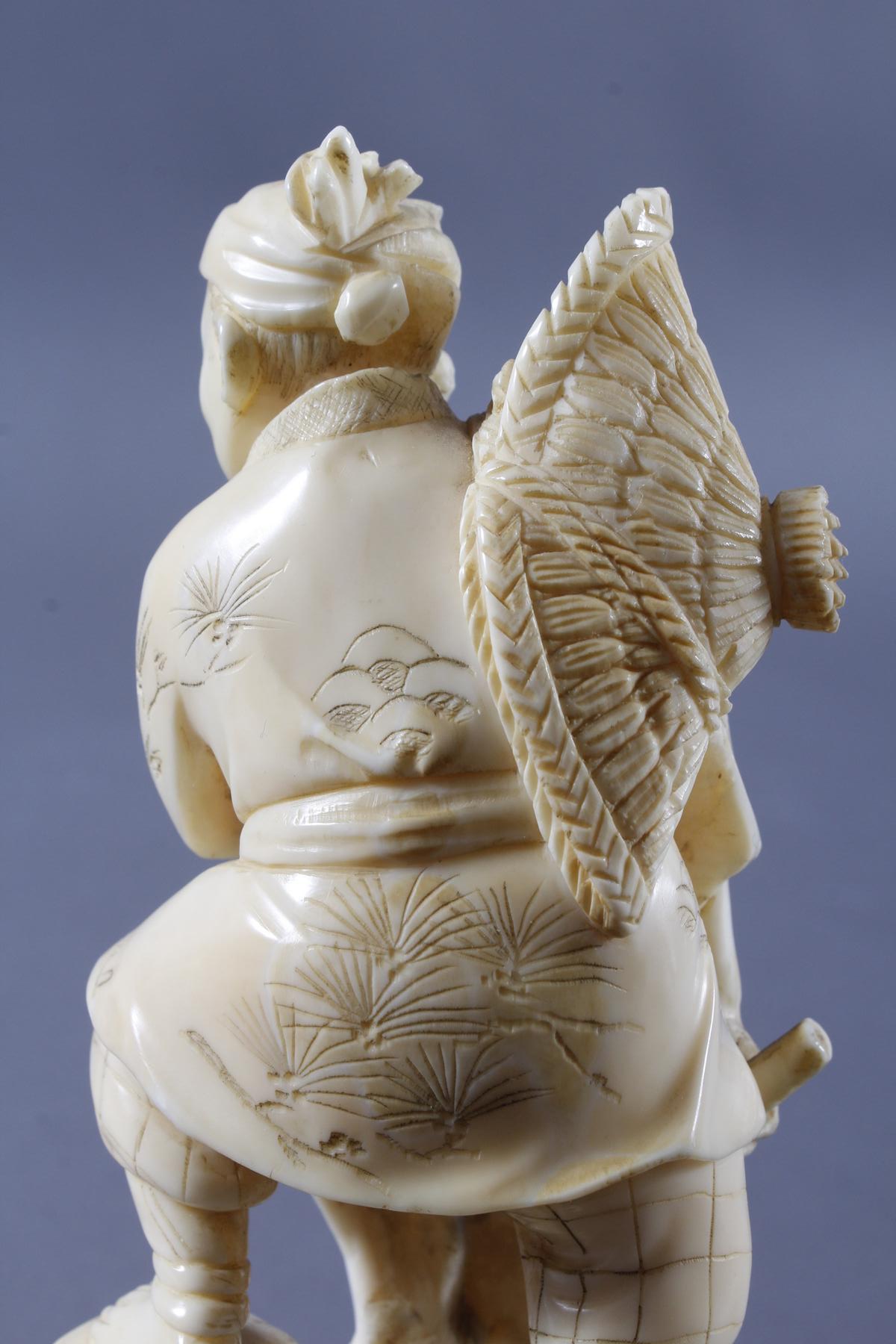 Elfenbeinfigur, Bauer, Japan, Meiji Periode | Badisches Auktionshaus