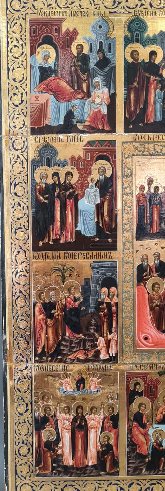 Monumentale Festtags-Ikone, Russland um 1900 | Badisches Auktionshaus