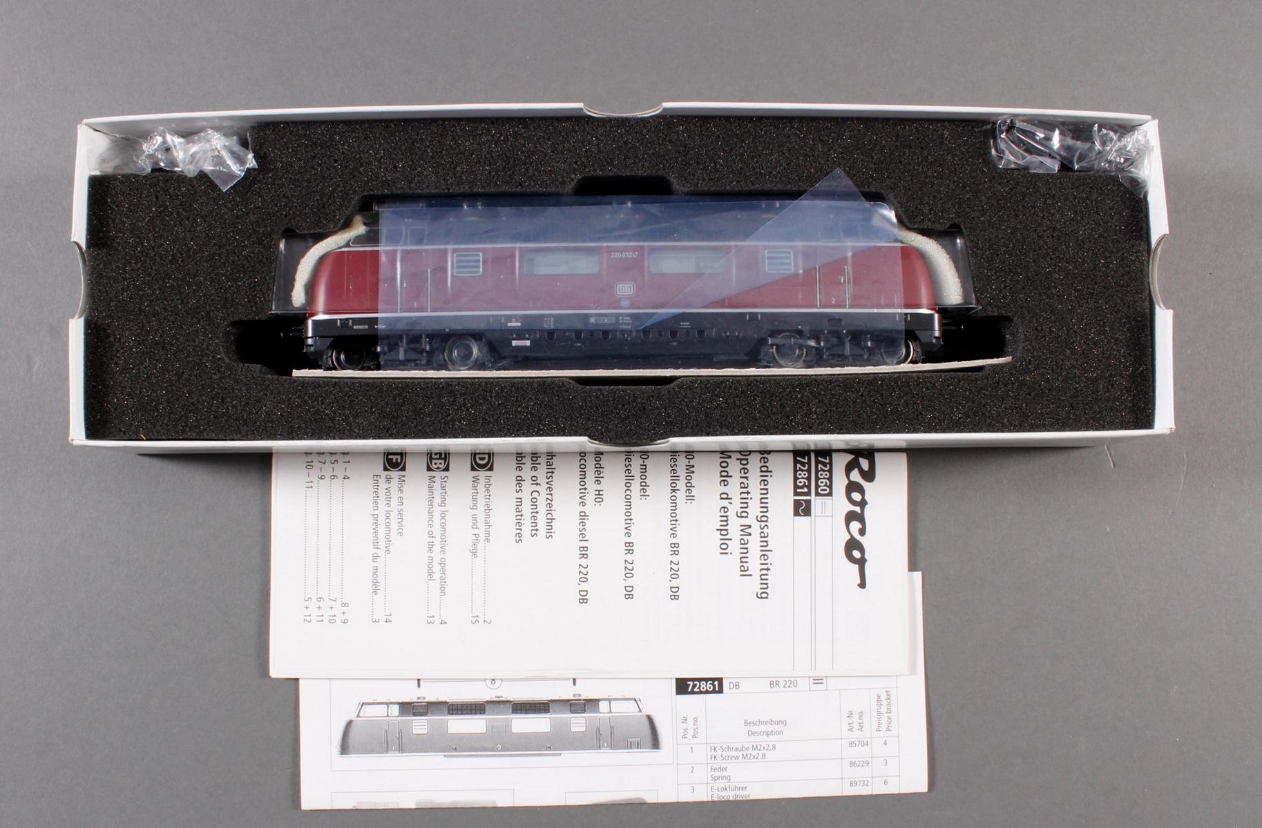 Roco Diesellok 72861, DB 220 032-7 | Badisches Auktionshaus