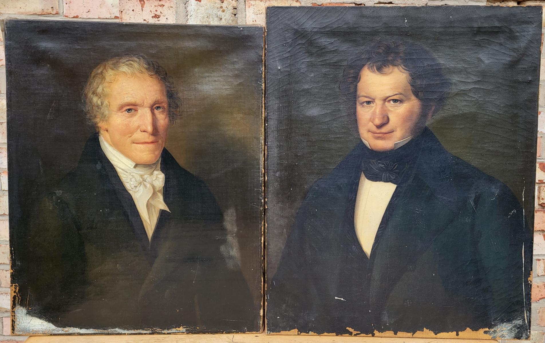 Familienportraits. Adam Erdmann Flinsch und Ferdinand Traugott Flinsch ...