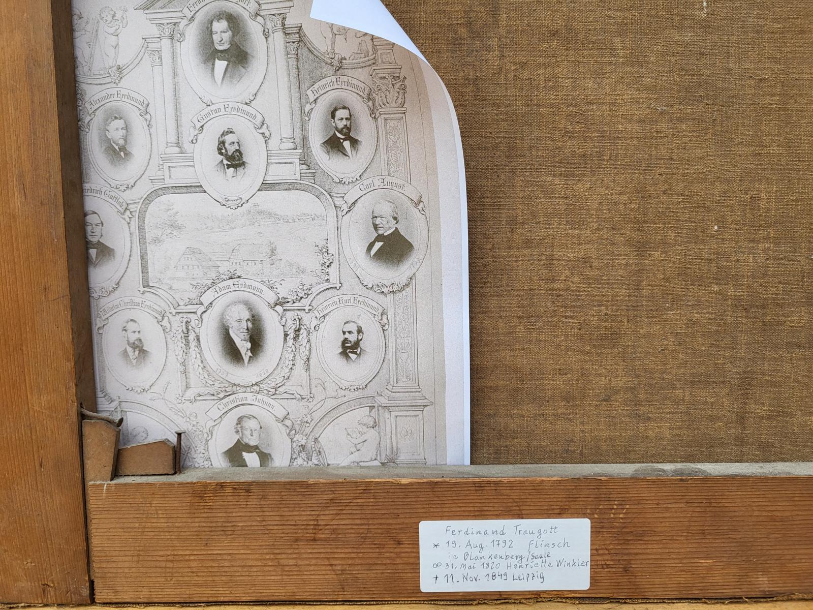 Familienportraits. Adam Erdmann Flinsch und Ferdinand Traugott Flinsch ...