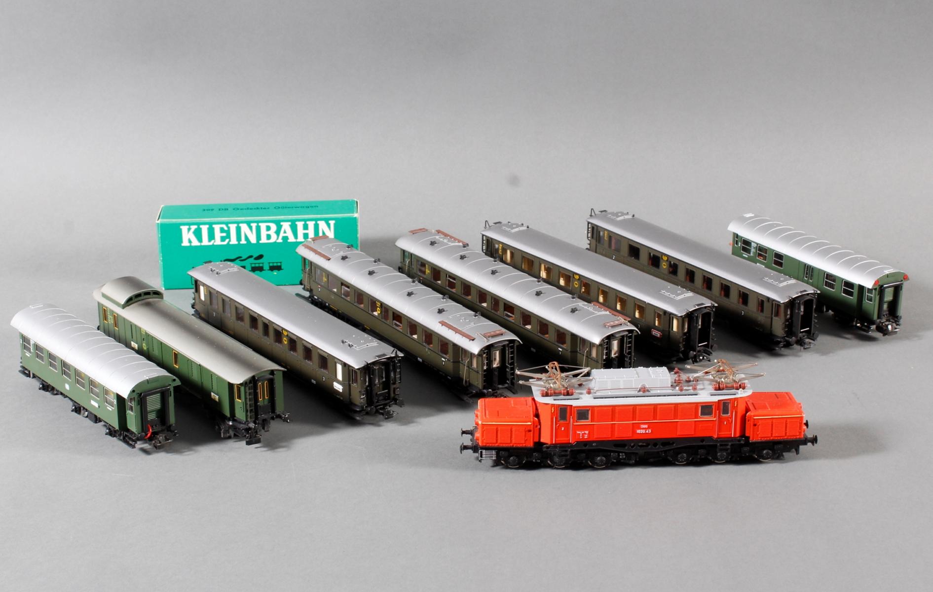 Kleinbahn E-Lok 1020.43 mit 10 Waggons | Badisches Auktionshaus