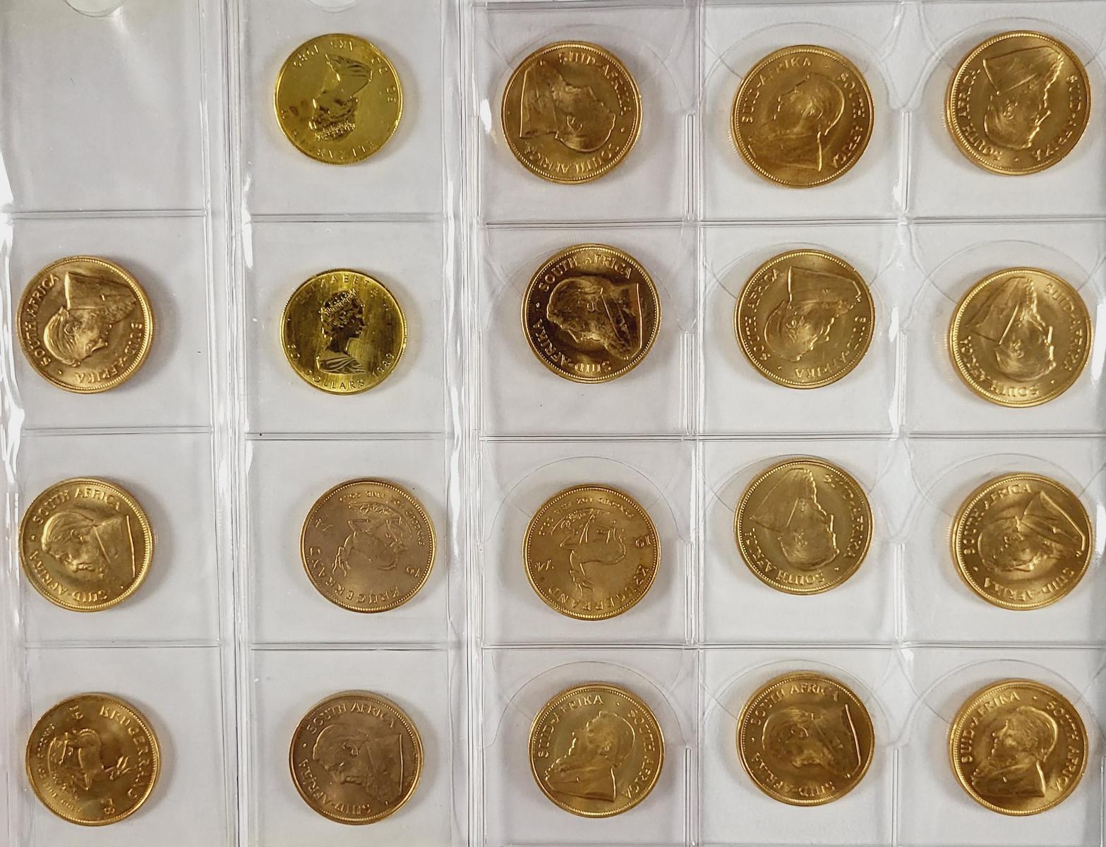19 Feinunzen Münzen Gold, Krüger Rand und Maple Leaf | Badisches ...