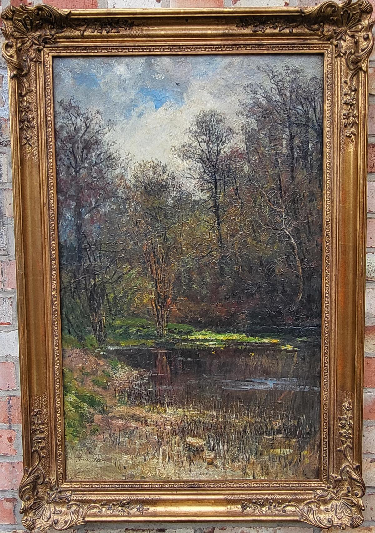 Anna Peters (1843-1926), Impressionistische Waldlandschaft | Badisches ...