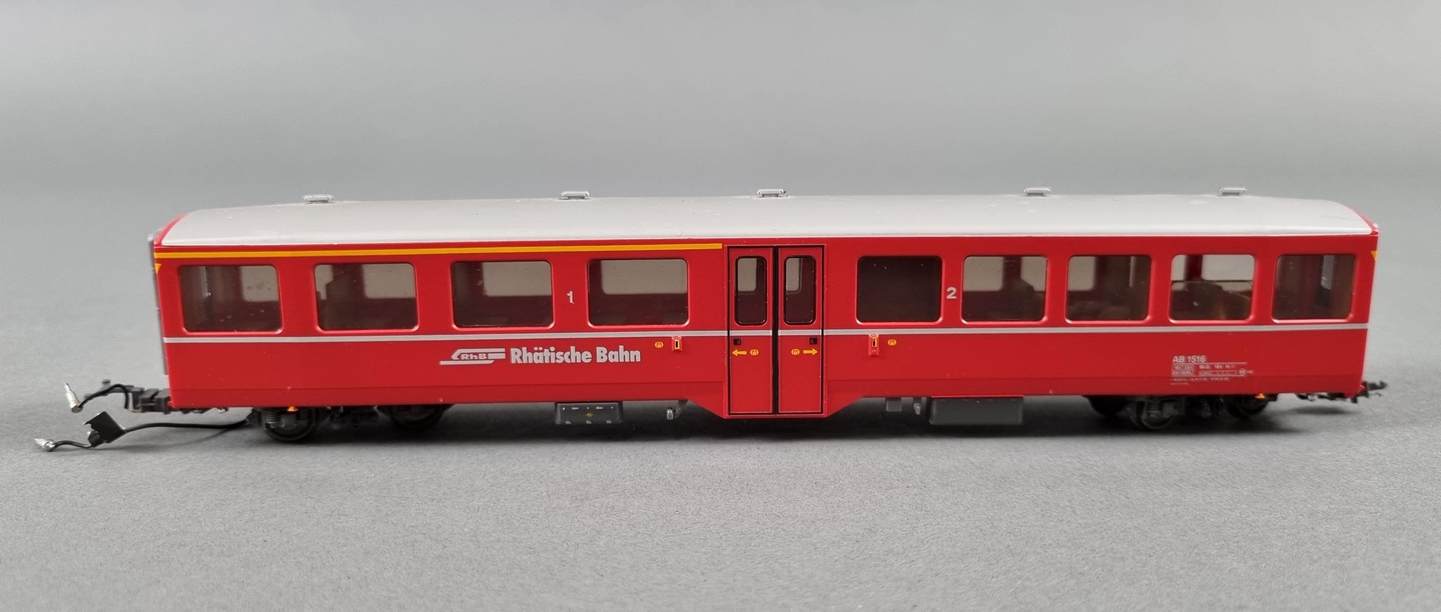 Bemo Schmalspur Triebwagen, Rhätische Bahn, RhB AB1516 | Badisches ...