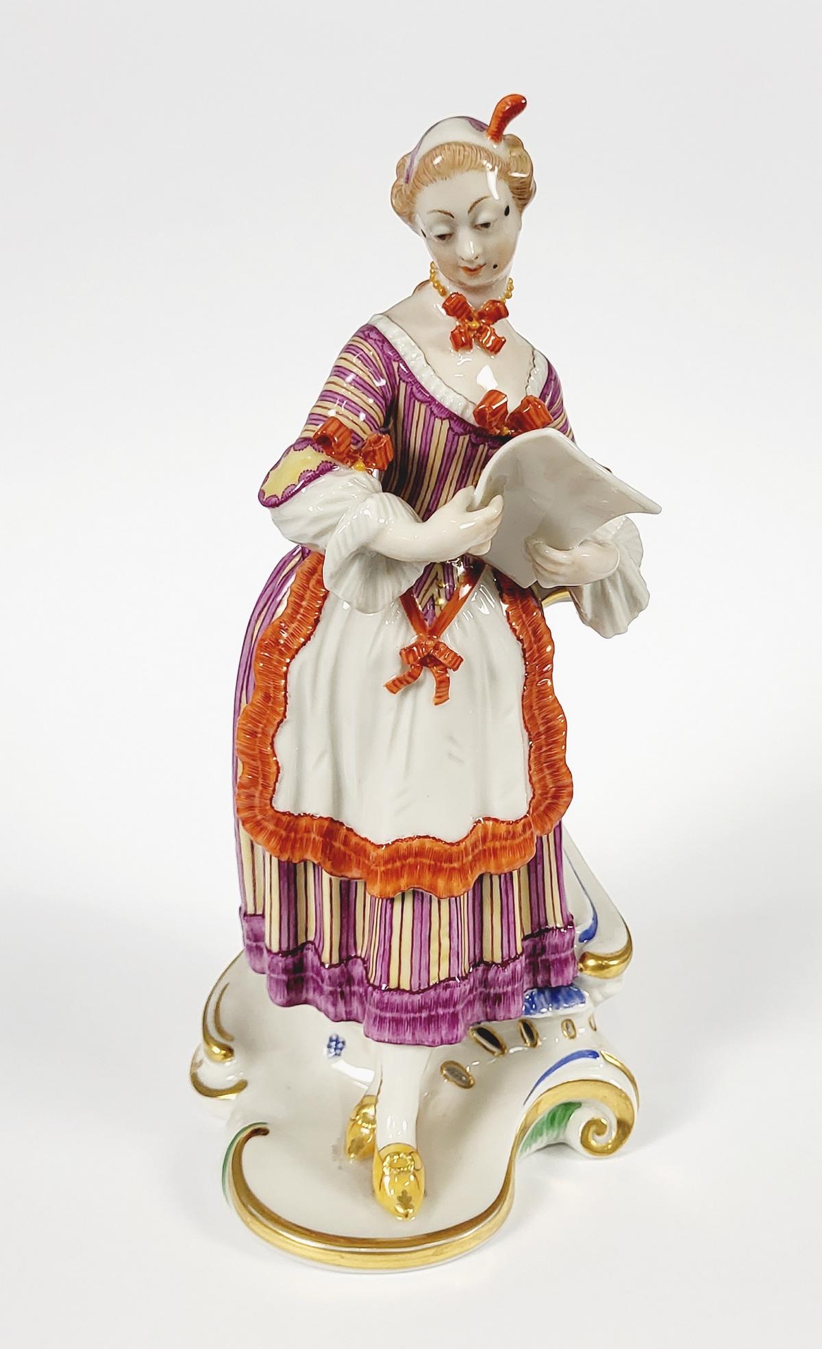 Nymphenburg Figur ‚Corine‘ aus der Commedia dell’Arte | Badisches ...