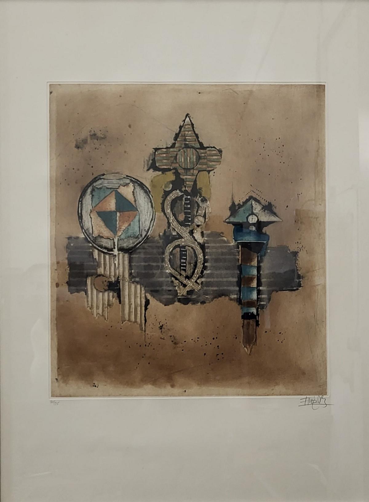 Johnny Friedländer (1912-1992). Abstrakte Komposition | Badisches ...